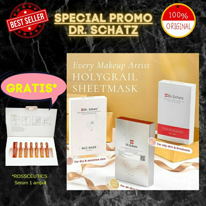 Jual FREE GIFT Dr.SCHATZ dr schatz PHYTO CELL MCC Polypeptide Collagen Mask Masker Peptide ...