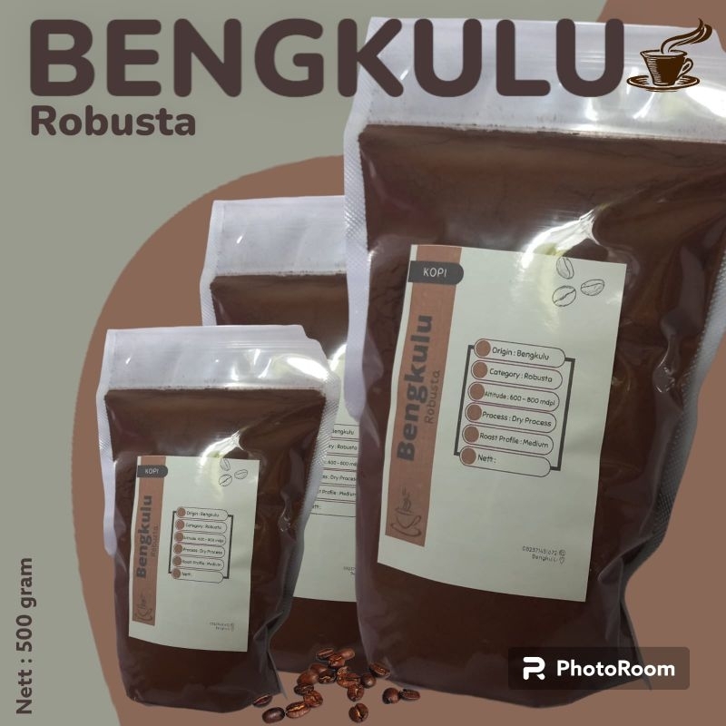 Jual Kopi bubuk robusta premium asli bengkulu kemasan 500 gram | Shopee ...