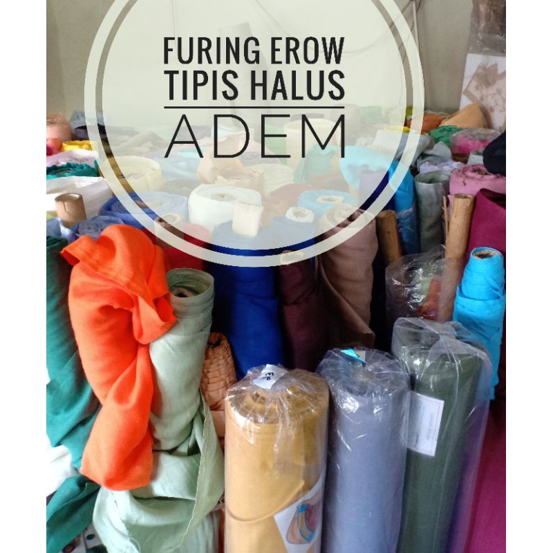 Jual cod Furing katun Ero tipis halus dan bahan hijab ,bahan furing ...