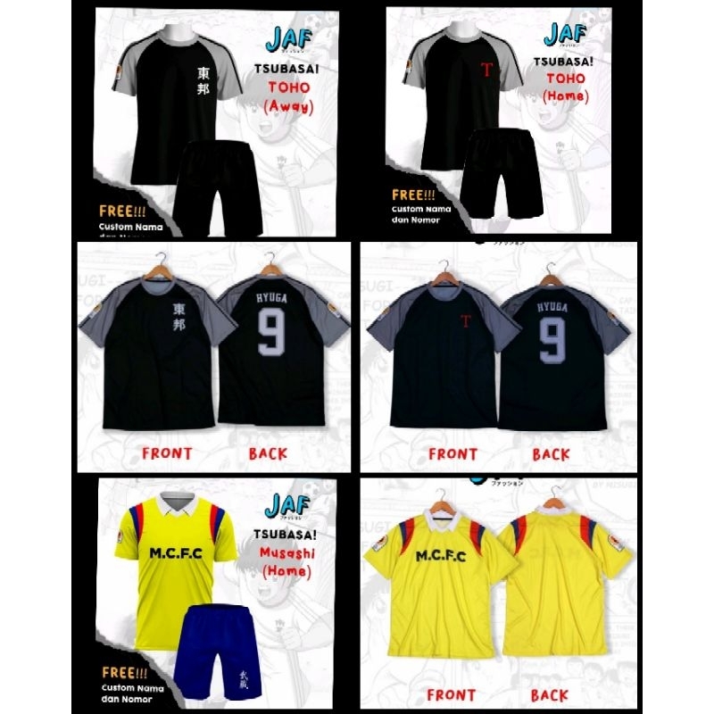 Jual Jersey Anime Bola Captain Tsubasa Musashi Home Cosplay Misugi ...