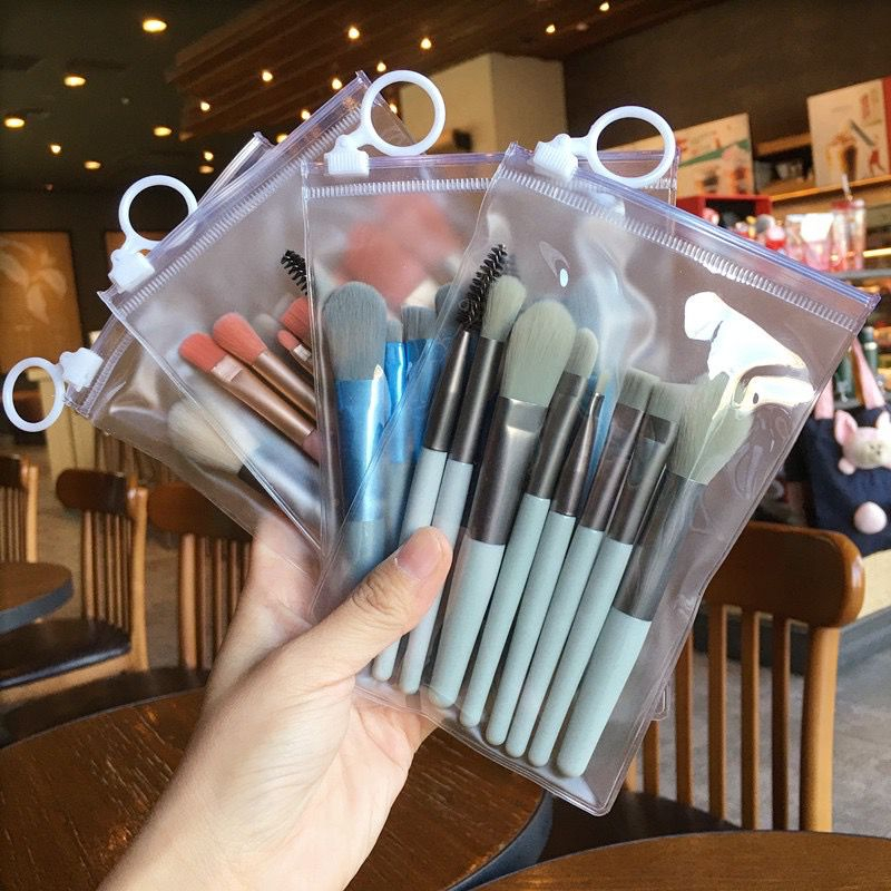 Jual Set Kuas Makeup Lengkap 1 set Isi 8pcs Free Pouch | Shopee Indonesia