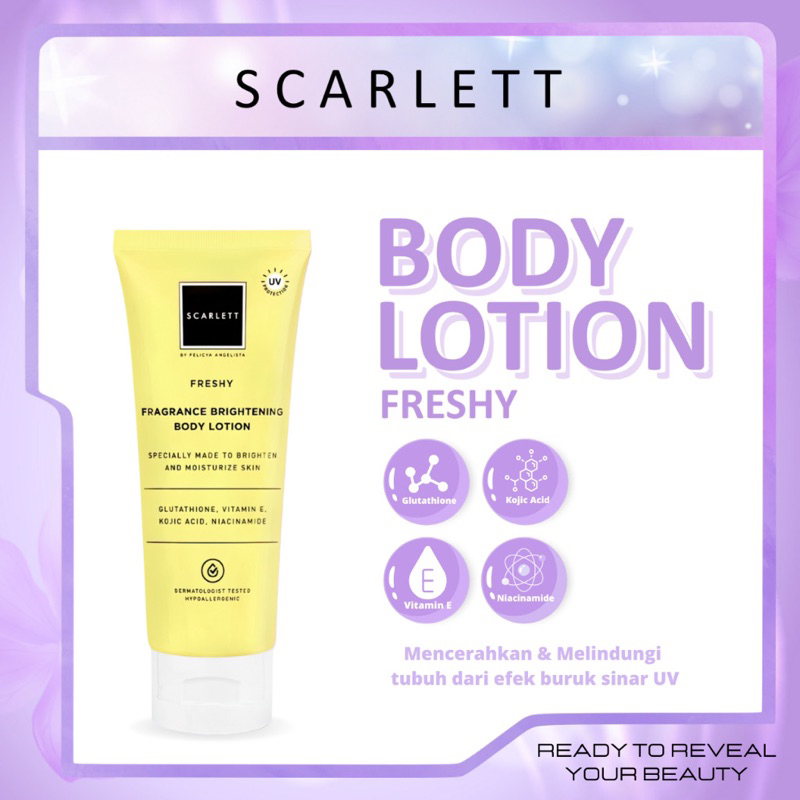 Jual SCARLETT BODY LOTION TUBE 180ML (HANBODY SCARLETT TUBE) - CHARMING ...