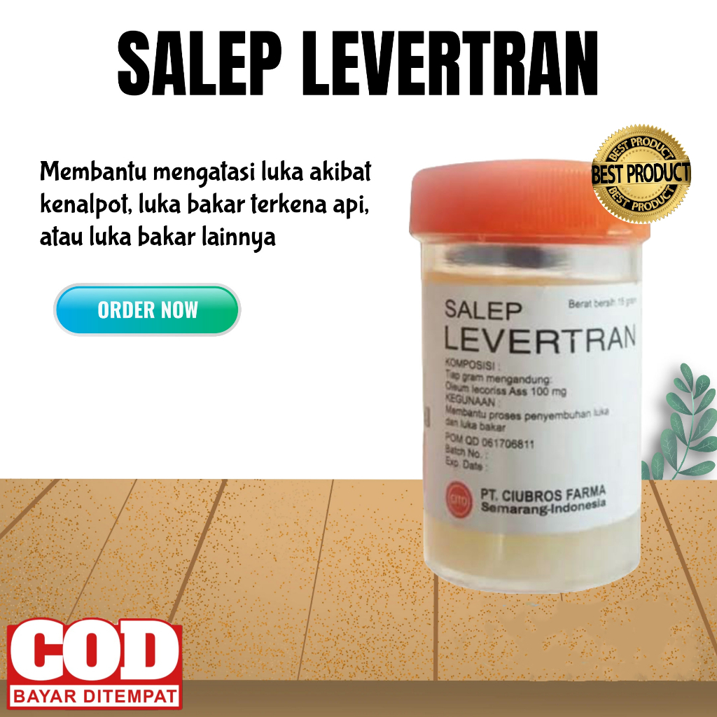 Jual Levertran Salep Luka & Luka Bakar 15 gram | Shopee Indonesia