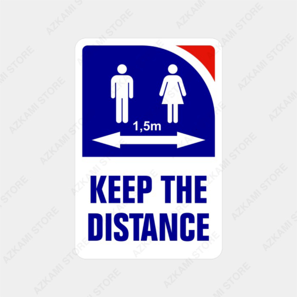 Jual Jual Rambu Jaga Jarak - Keep The Distance 20cm x 30cm - Plat Alumunium Murah | Shopee Indonesia