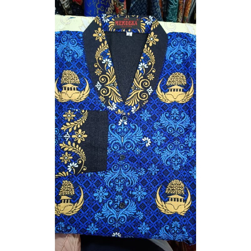 Jual KORPRI LAPIS FURING Kerah hitam pria wanita Terbaru 2024 | Shopee Indonesia