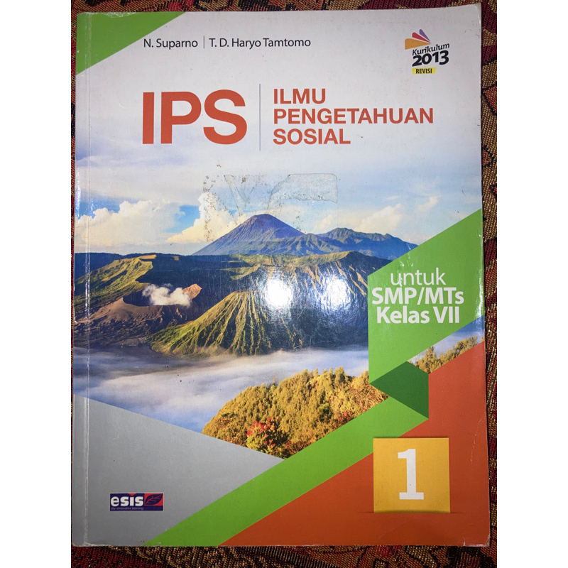 Jual Buku Pelajaran IPS (ilmu pengetahuan sosial) Kelas 7/VI SMP/MTs K ...