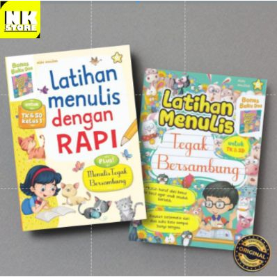 Jual Latihan Menulis TK PAUD / Latihan menulis Tegak Bersambung & Rapi ...