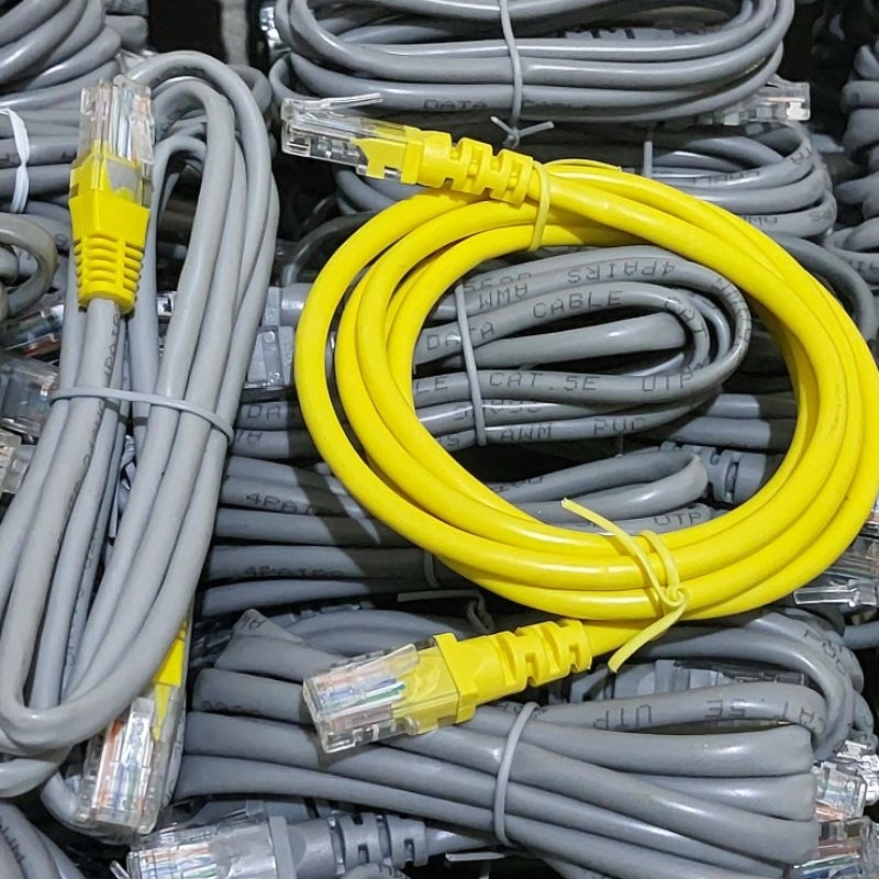 Jual Kabel Lan UTP RG45 1,5 meter ori Pabrikan Cat6 Cat5e | Kabel ...