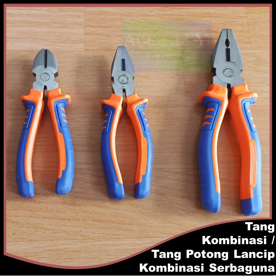 Jual Tang Kombinasi / Tang Potong Lancip Kombinasi Serbaguna | Shopee ...