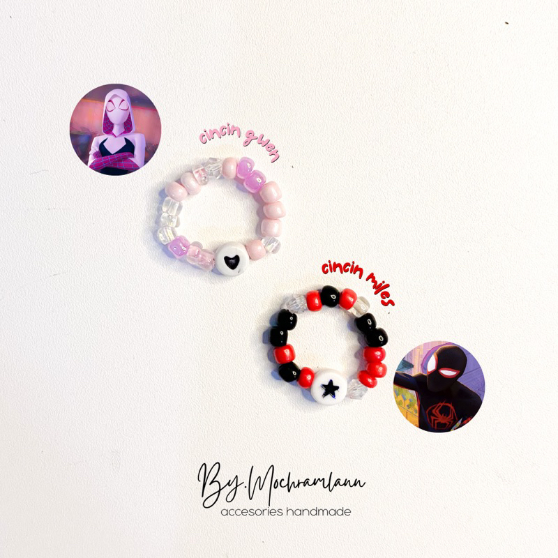 Jual Gelang Couple Spiderman Miles Morales & Gwen Stacy | Spiderman ...