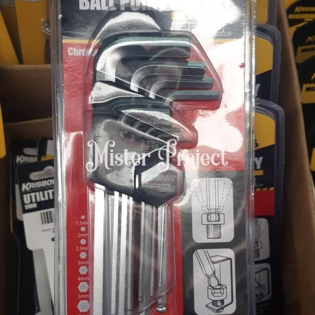 Jual Kunci L Krisbow Ballpoint Hex Key Kunci L Krisbow | Shopee Indonesia