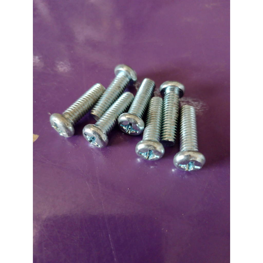 Jual Baut JP M 6x25/Baut JP M6/Baut Kepala Obeng (+)/Bulat Pan Head ...