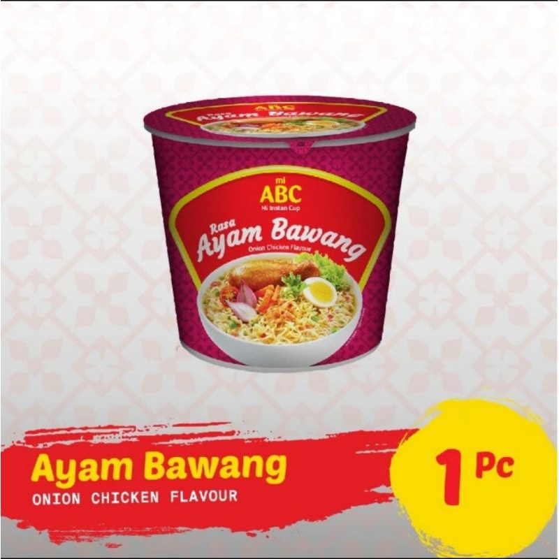 Jual mie ABC cup ayam bawang 60gr | Shopee Indonesia