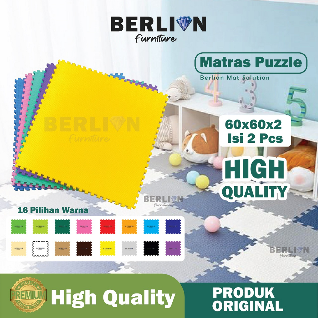 Jual Matras Puzzle 60x60 Tbl 2 CM isi 2 Pcs / Tikar / Alas Lantai / Eva ...