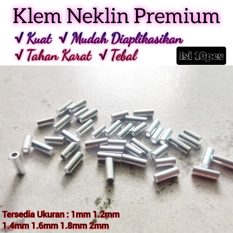 Jual 10pc Klem Kawat Neklin Premium Tebal Dan Kuat Crimp Wire Rope ...