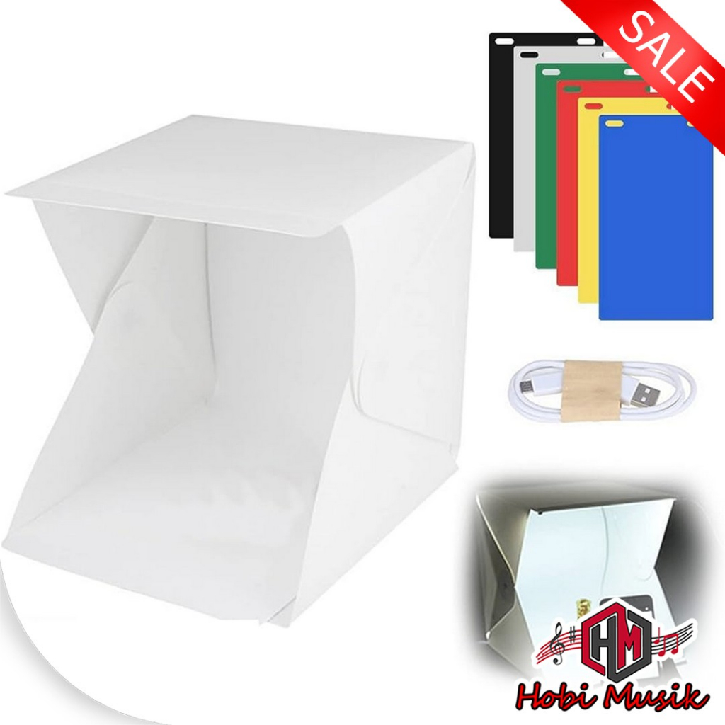 Jual Mini Photo Portable Studio Box With Lampu Led | Shopee Indonesia