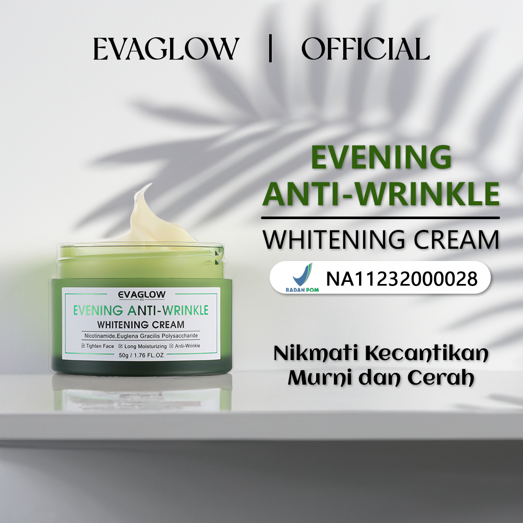 Jual EVAGLOW Anti-Wrinkle Whitening Cream | Shopee Indonesia