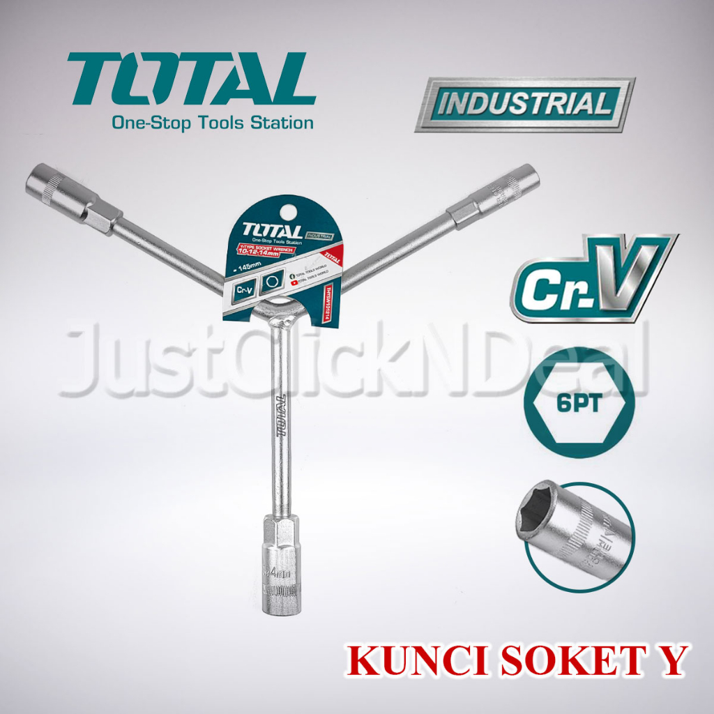 Jual TOTAL Kunci Soket Tipe Y Panjang Heavy Duty Socket Wrench | Shopee ...