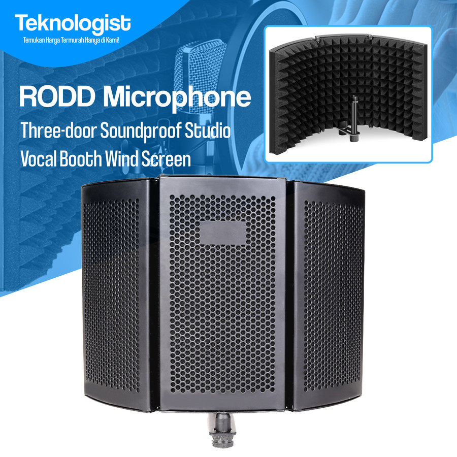 Jual RODD Microphone Three-door Soundproof Studio Vocal Booth Wind ...