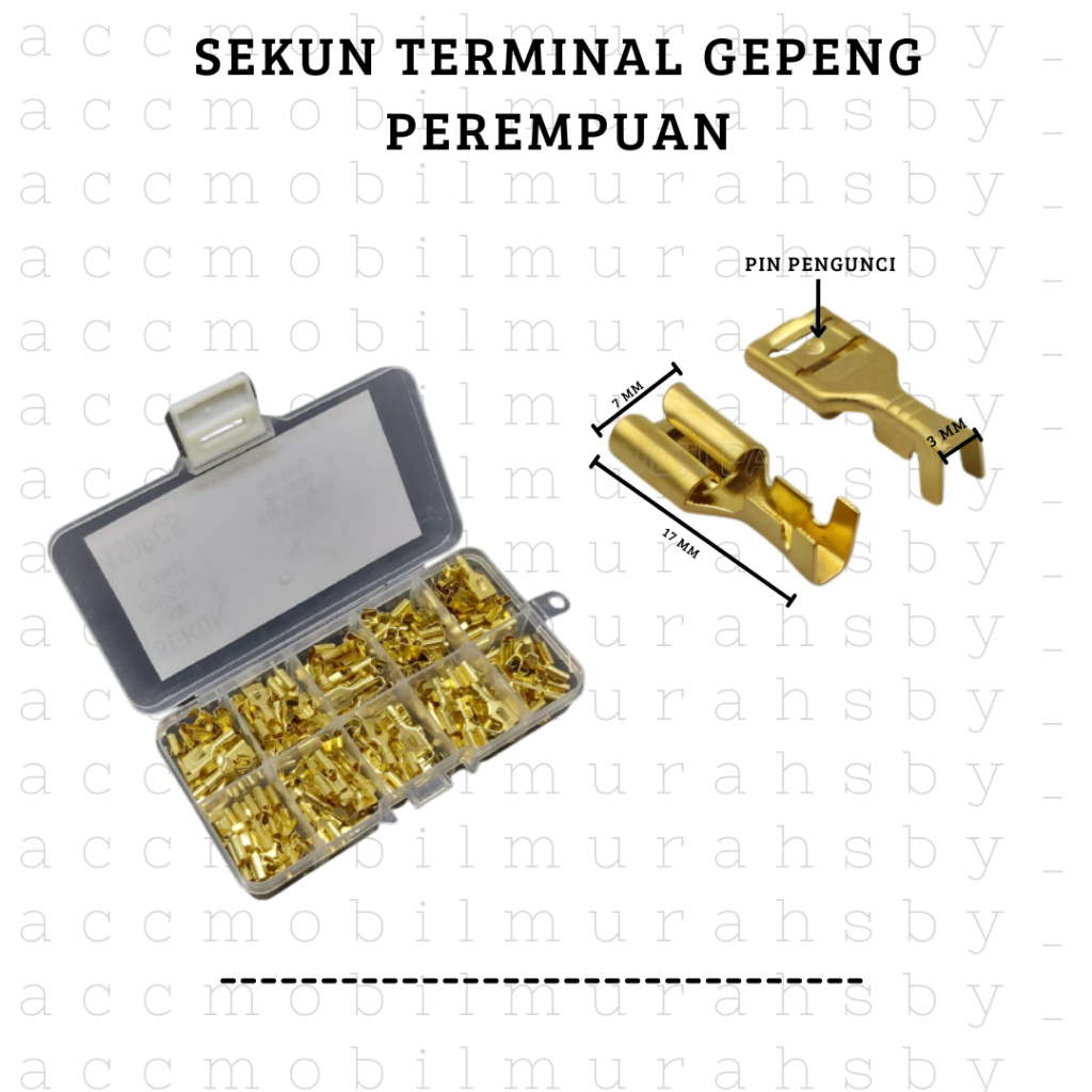 Jual (BOX) Skun Sekun Kabel GEPENG MEDIUM CEWEK Female & COWOK MALE ...