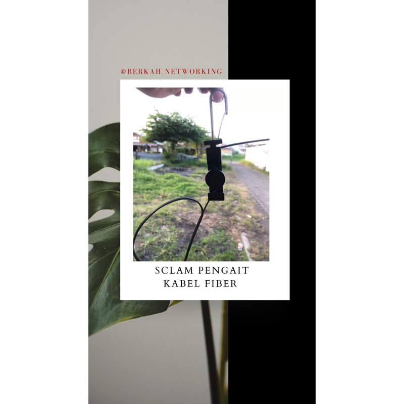 Jual S-CLAMP FIBER OPTIK RT RW NET ICONNET ISP WIFI/ S CLAM PENGAIT ...