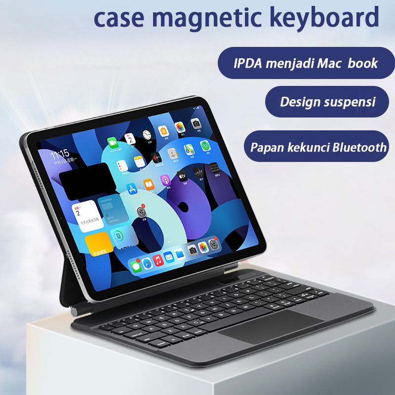 Jual Magic Keyboard All-in-one Flat Magnetic Suspension Touch Bluetooth ...