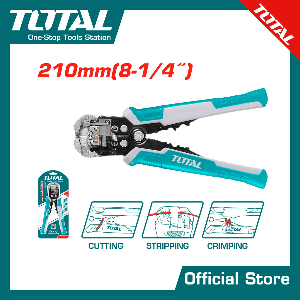 Jual Automatic wire stripper 3 in 1 multi-function TOTAL THT15246 ...