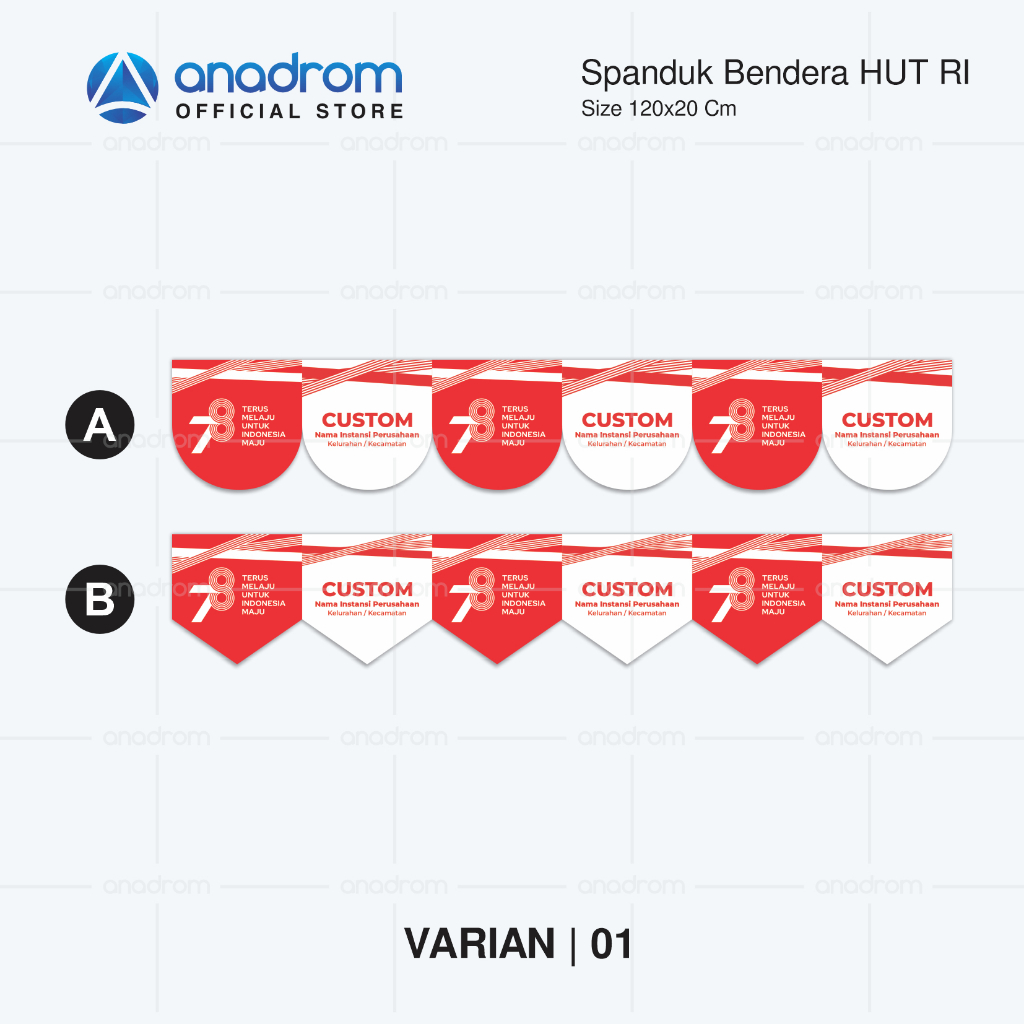 Jual Spanduk Bendera Atribut 17 Agustus | Bunting Flag Dirgahayu HUT RI ...