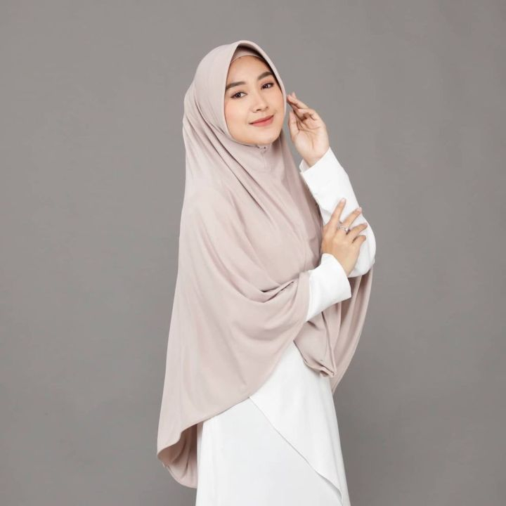 Jual Hijab Bergo Hamidah Jumbo XL Bahan Spandek Jersey / Jilbab Instan Jumbo | Shopee Indonesia