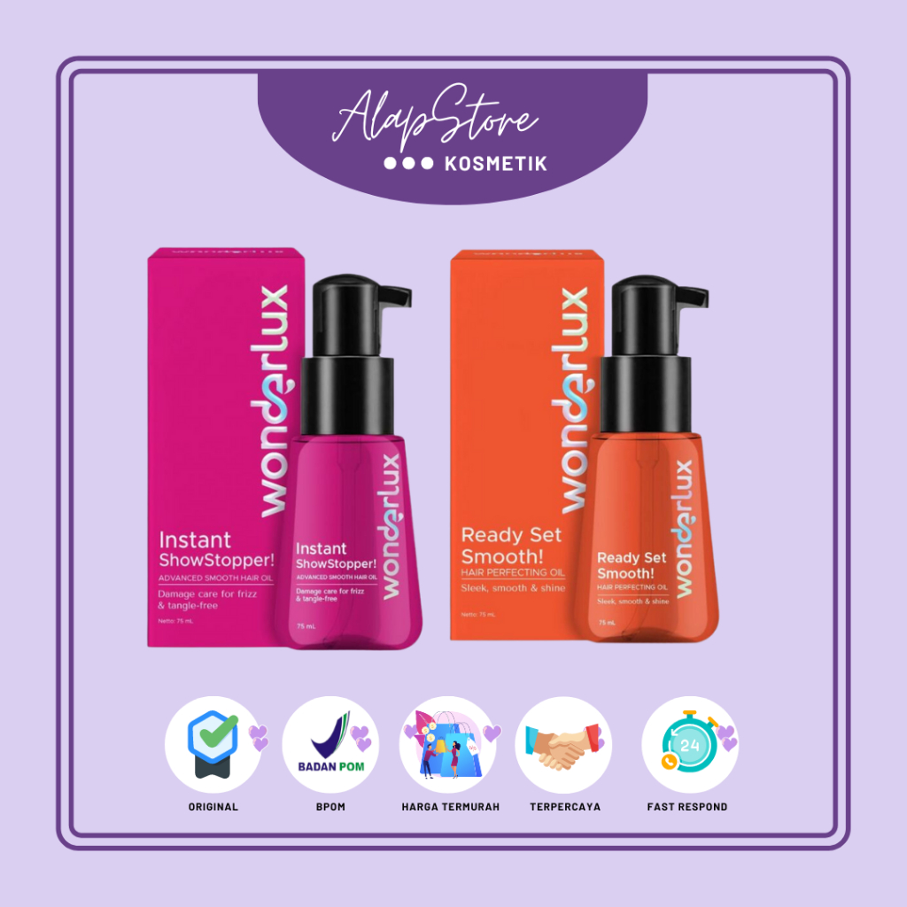 Jual Wonderlux X Azarine Hair Oil Serum 75ml Vitamin Rambut | Shopee ...