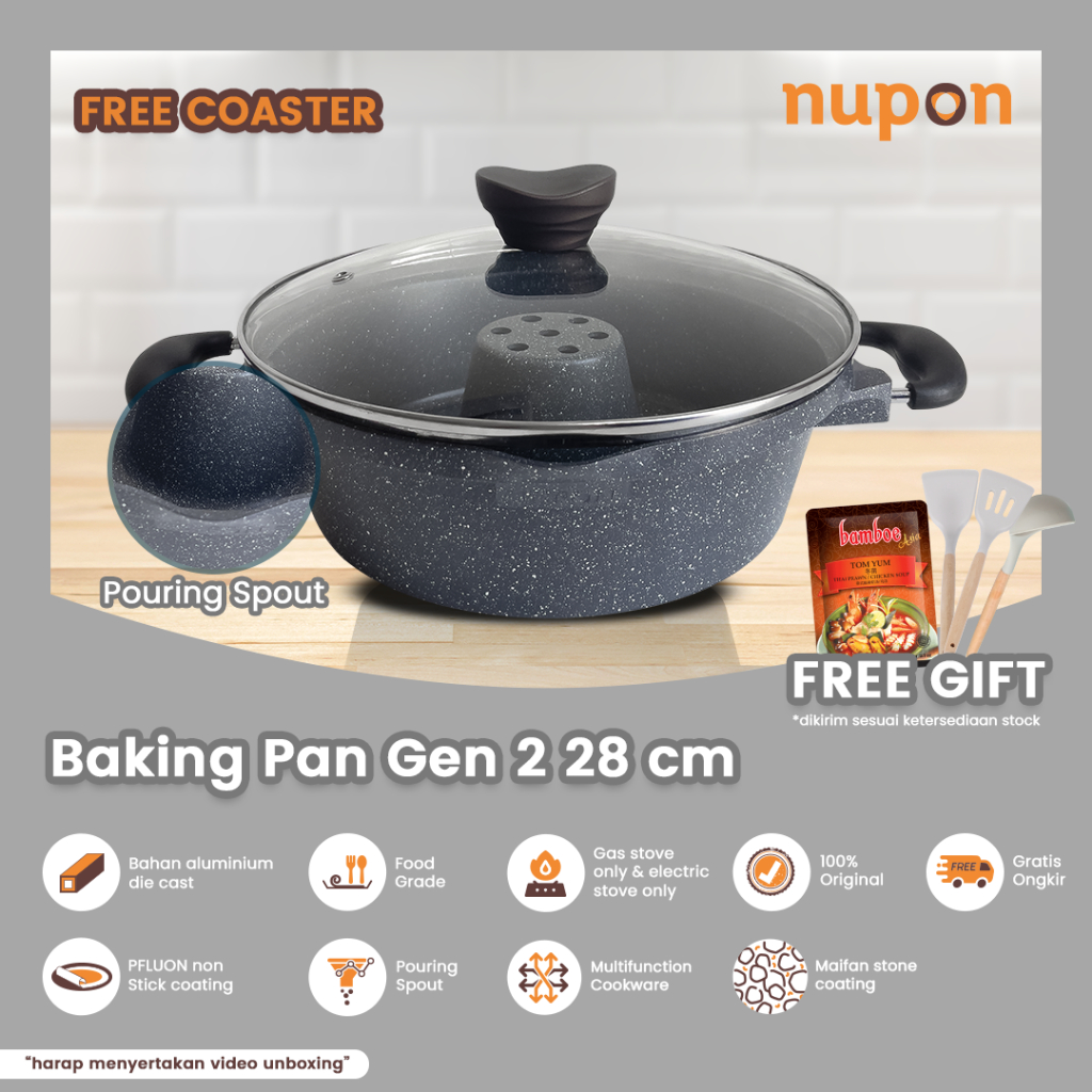 Jual NUPON Panci Cetakan Kue Baking Pan Alumunium Die Cast Gen 2 Maifan ...