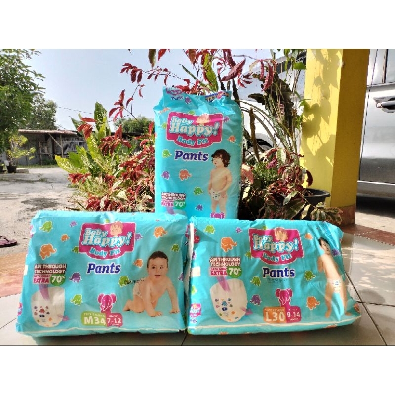 Jual Pampers Baby Happy M34 L30 XL26 | Shopee Indonesia