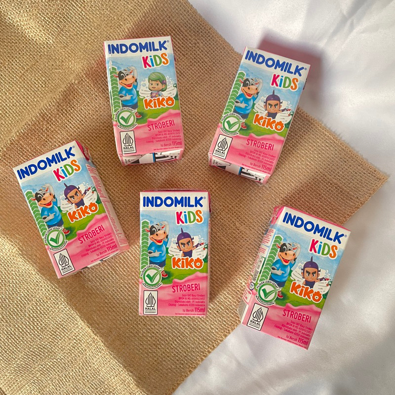Jual Susu indomilk kids strawberry 115ml (isi 5pcs) | Shopee Indonesia