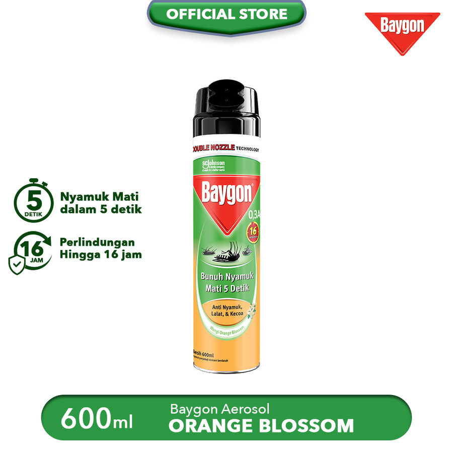 Jual Baygon Orange Blossom / Obat Nyamuk / Kecoa / Lalat / Serangga ...