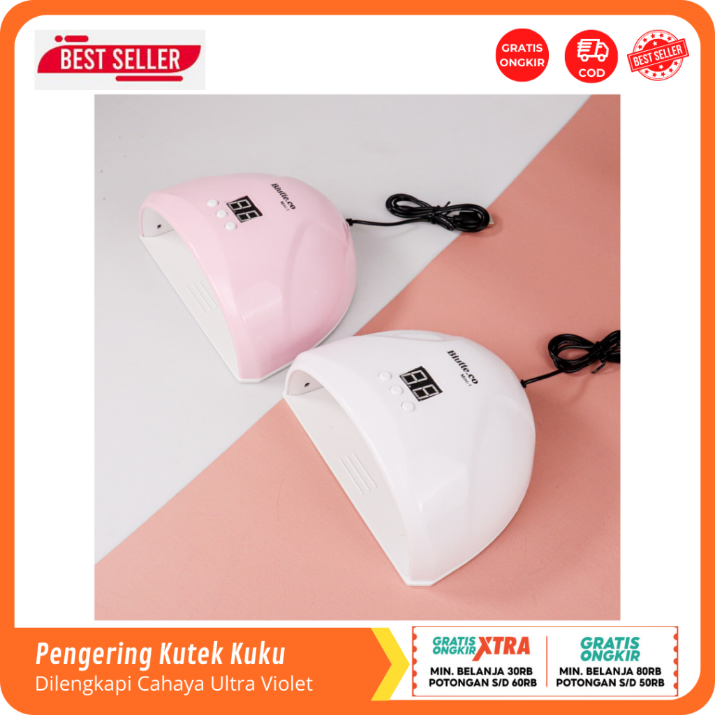Jual Pengering Kutek Kuku UV LED Nail Dryer 36W Dilengkapi Cahaya Ultra Violet | Shopee Indonesia