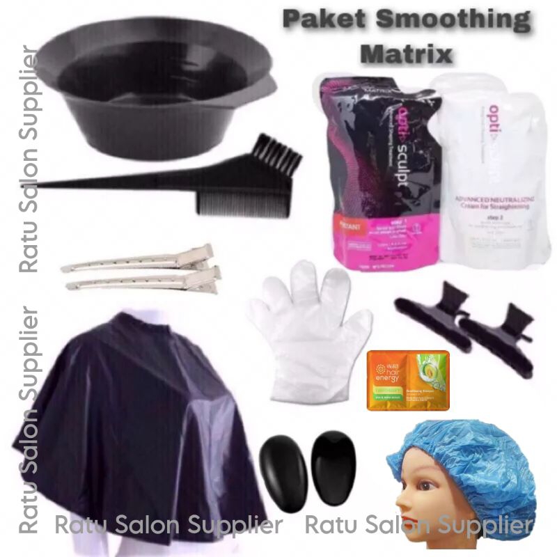 Jual ♠ RATU ♠ SET MATRIX Paket Alat Pelurusan Matrix Hair Smoothing ...