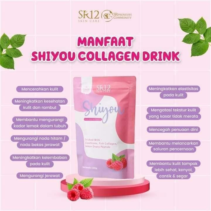 Jual Shiyou Collagen SR12 Minuman Collagen Pencearah wajah dan Badan BPOM Mencegah Kulit Keriput ...