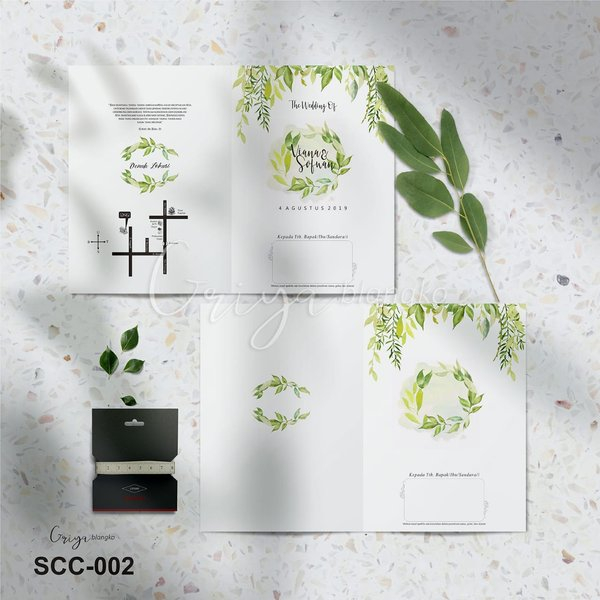 Jual Undangan pernikahan blangko griya scc-002 nikah simple DIY Print ...