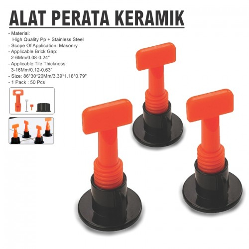 Jual ( 10 Pcs ) Perata Keramik Putar / Reusable Tile Leveling Granit ...