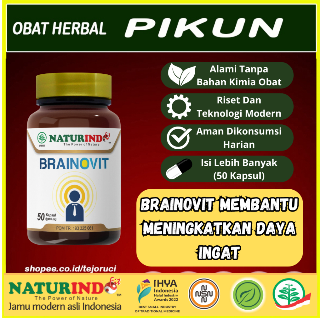 Jual Obat Herbal Pikun Suplemen Nutrisi Otak Tingkatkan Daya Ingat ...