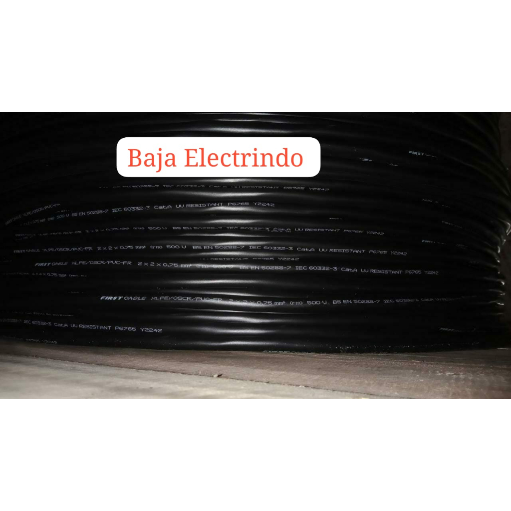 Jual Kabel Instrumen 2 Pair 2X2X0,75mm @100M 2x2X0,75 mm FIRST CABLE ...