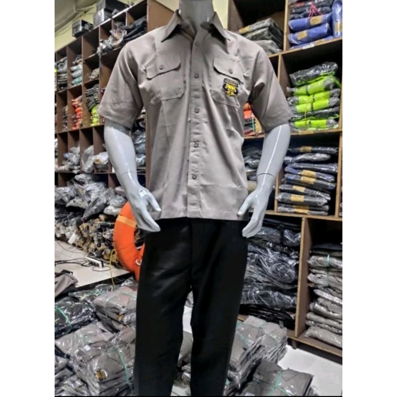 Jual Seragam PDH Satpam coklat DRILL | Seragam PDH Satpam terbaru 2021 ...