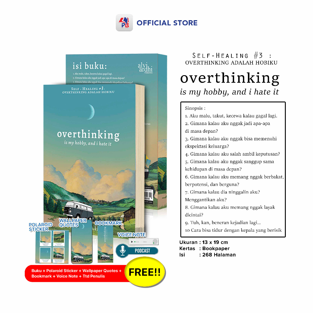 Jual Buku Overthinking Is My Hobby and I Hate It + FREE BONUS / PT ...
