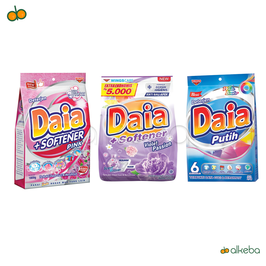 Jual Daia Powder Detergent / Sabun Cuci Bubuk 800 gr | Shopee Indonesia