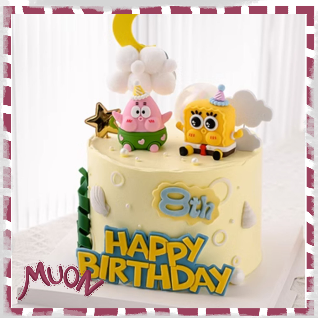 Jual Cake Topper Figurin Hiasan Spongebob Squarepants Patrick Star Lucu ...