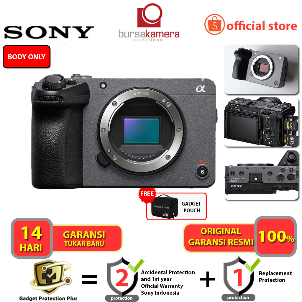Jual Sony FX30 FX 30 FX-30 Digital Cinema Camera Body Only | Shopee ...
