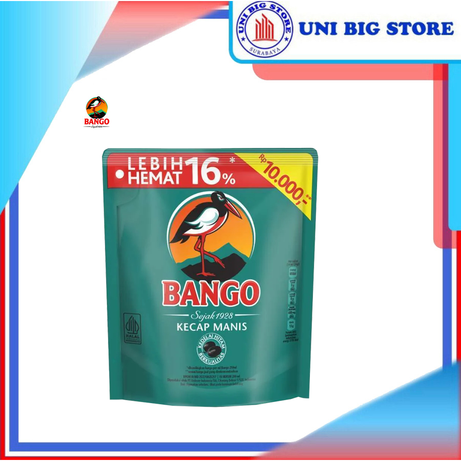 Jual BANGO Kecap Manis Pouch Refill 200 ml Kemasan Baru 280 gr | Shopee ...