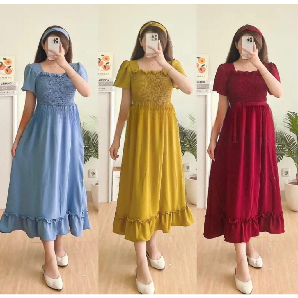 Jual FC - Dress Camila Wanita Terbaru | Shopee Indonesia