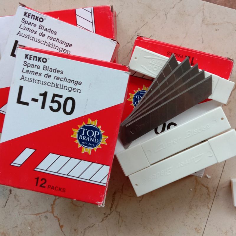 Jual isi cutter L-150 kenko//bladeRefill(1pack) | Shopee Indonesia