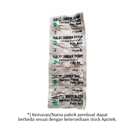 Jual Tablet Tambah Darah 10 Tablet / memenuhi kebutuhan zat besi dan ...